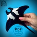 Manta Ray Sewing Pattern PDF and SVG. Felt Ocean Animals Pattern ...