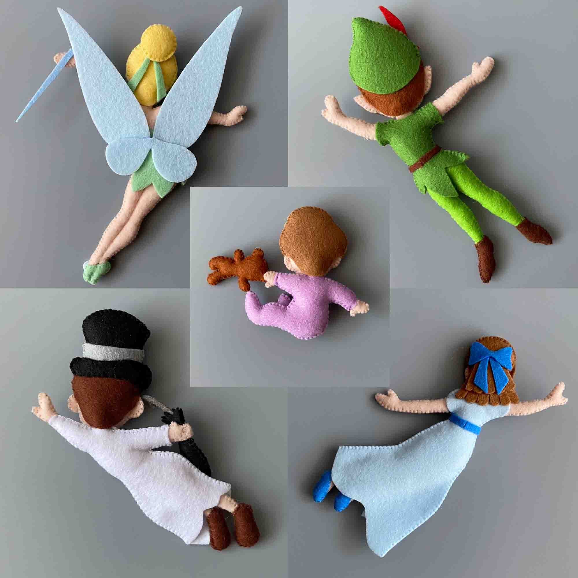 Peter Pan Sewing Pattern PDF. Tinker Bell, Wendy Darling, Michael, John ...