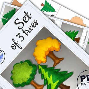 Felt Trees Sewing Pattern PDF. Woodland Pattern. Farm Decor Easy Sewing ...