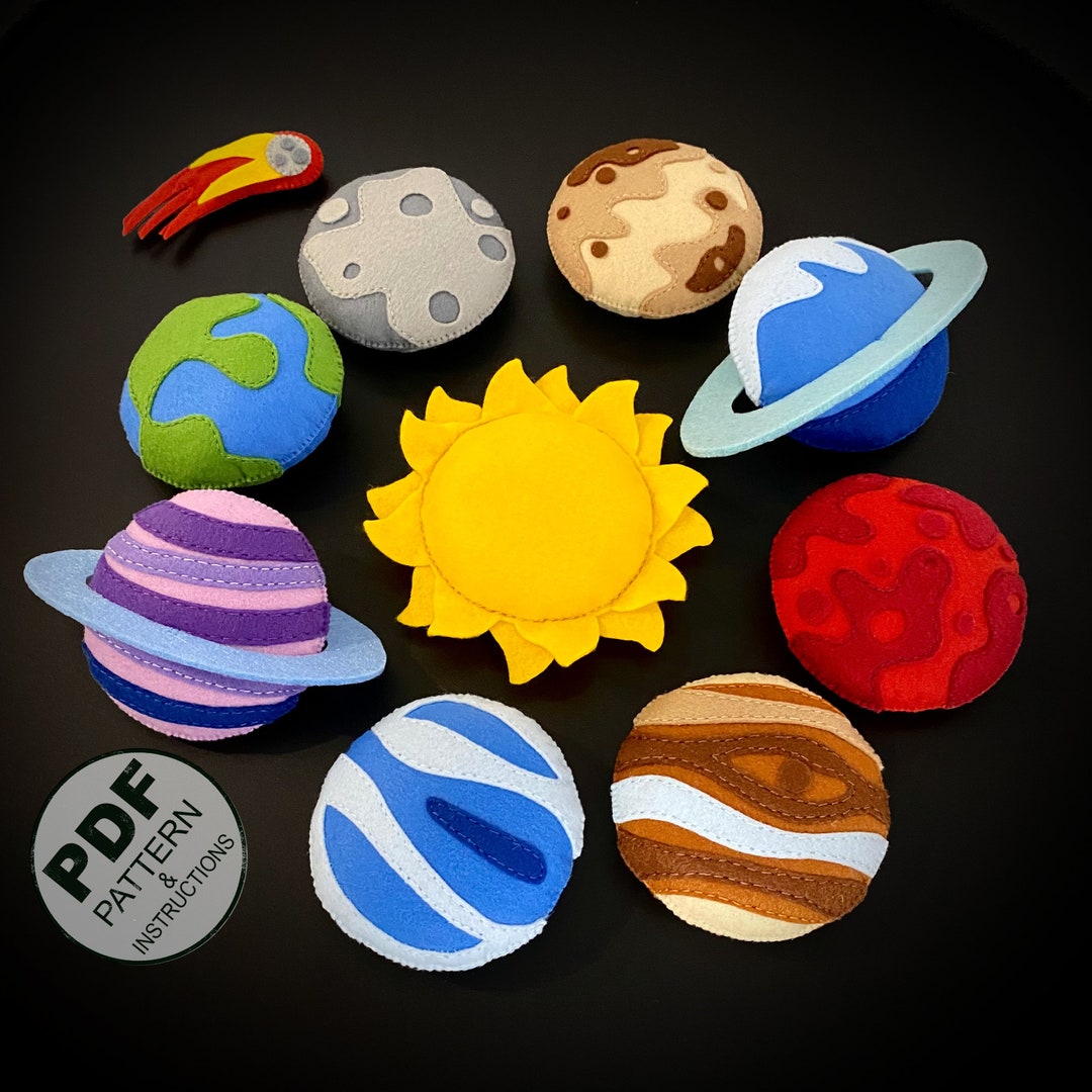 Planets Sewing Pattern PDF. Hanging Solar System Easy Pattern. Space ...