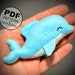 Dolphin Sewing Pattern PDF. Felt Eco Toy Easy Pattern. Ocean Animals ...