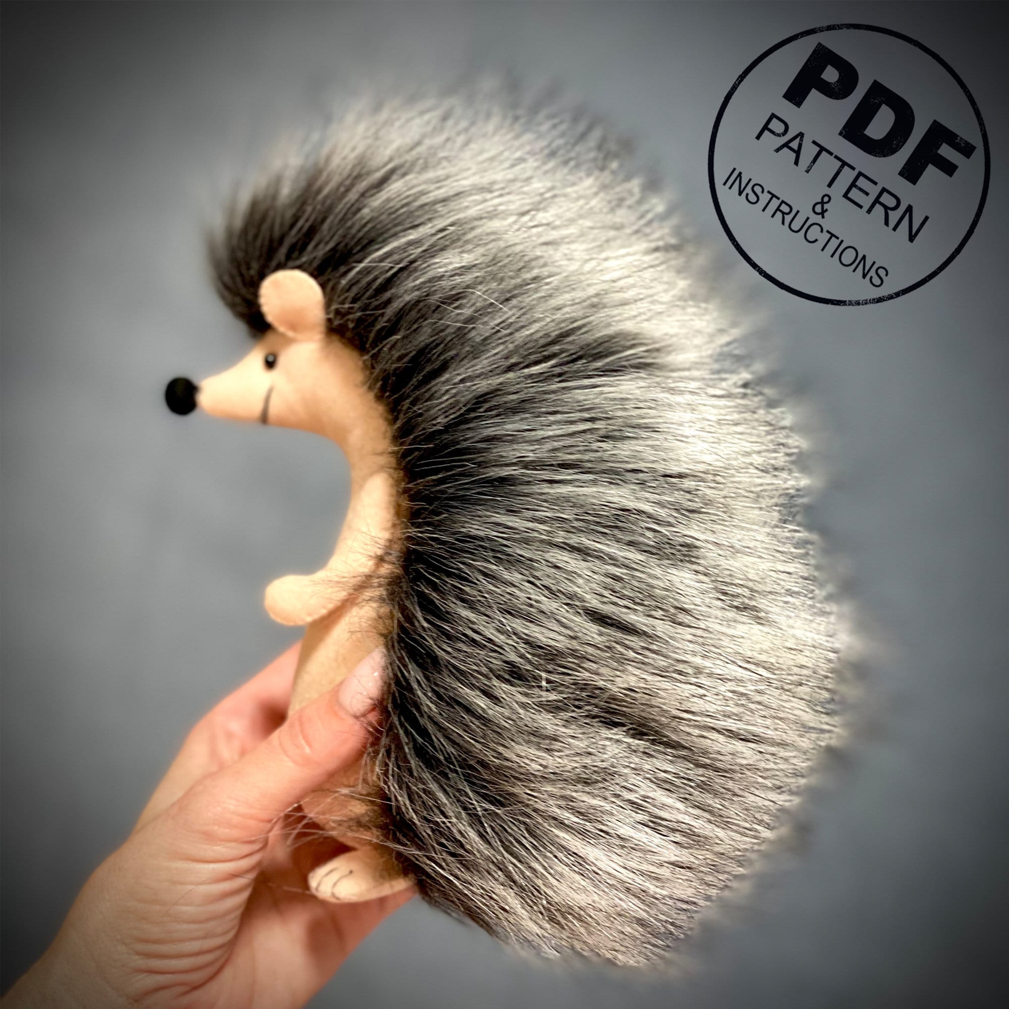 Hedgehog Sewing Pattern PDF. Woodland Animals Felt Toys Pattern ...