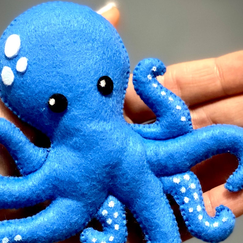 Octopus Sewing Pattern PDF. Ocean Felt Toys Pattern. Coastal Animals ...