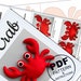 Crab Pattern PDF. Felt Sewing Pattern. Ocean Ornaments. Ocean Animals ...