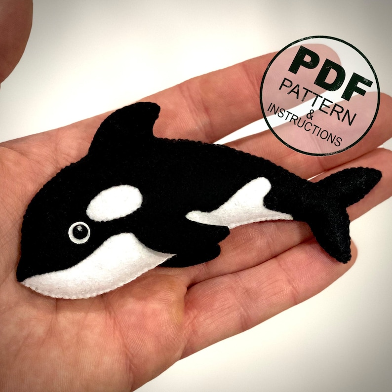 Orca Sewing Pattern PDF. Sea Animals Sewing Pattern. Whale. - Etsy