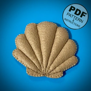 Seashells Sewing Pattern PDF. Coastal Ornaments Decor. Sea Stars Easy ...