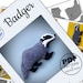 Badger Sewing Pattern PDF and SVG. Stuffed Badger Pattern. Felt Animals ...