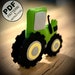 Tractor Sewing Pattern PDF. Felt Toys Easy Pattern. Felt Farm Ornament ...