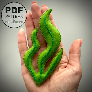 Seaweed Algae Sewing Pattern PDF. Ocean Easy Beginner Pattern. Felt ...