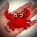 Crab Pattern PDF. Felt Sewing Pattern. Ocean Ornaments. Ocean Animals ...