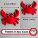 Crab Pattern PDF. Felt Sewing Pattern. Ocean Ornaments. Ocean Animals ...