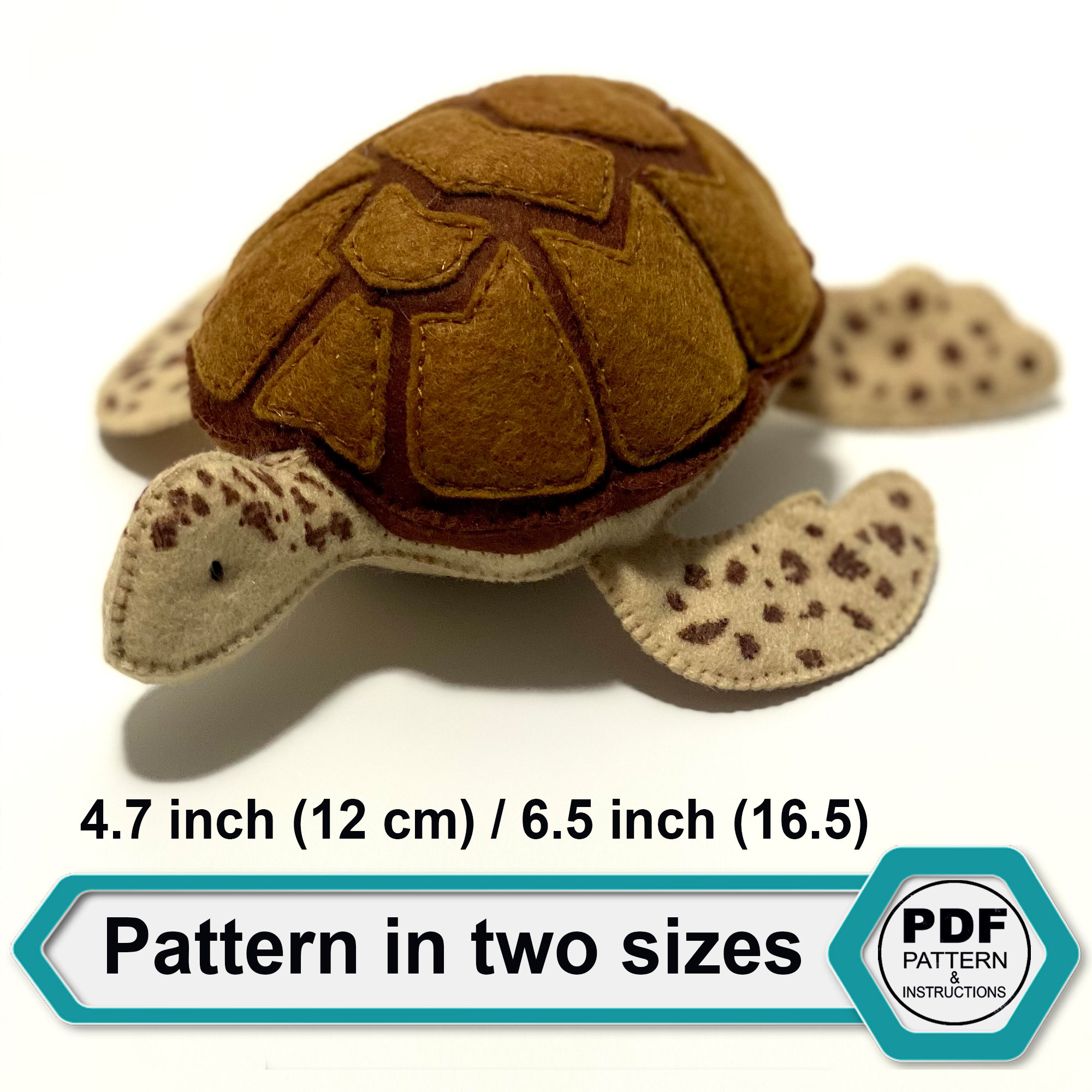 Ocean Animals Sewing Pattern PDF and SVG. Felt Sea Animal Toys Easy ...