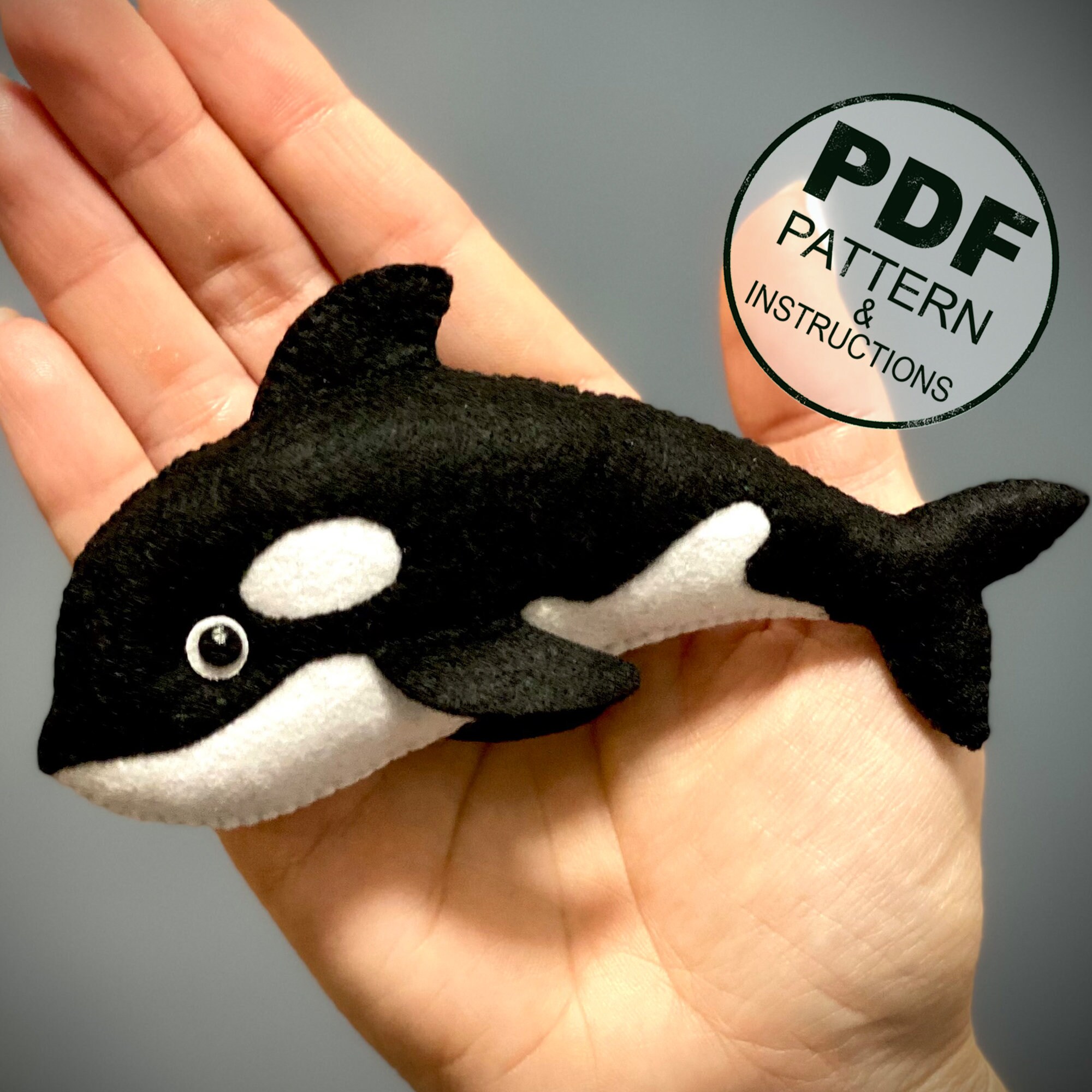 Orca Sewing Pattern PDF. Sea Animals Sewing Pattern. Whale. - Etsy