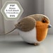 Felt Robin Bird Sewing Pattern PDF and SVG. Felt Toys Pattern. Felt ...