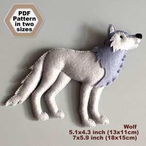 Felt Animals Sewing PDF Pattern and SVG. Stuffed Animals DIY. (fox ...