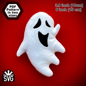 Halloween Felt Sewing Pattern PDF and SVG. Felt Ghosts Easy Pattern ...