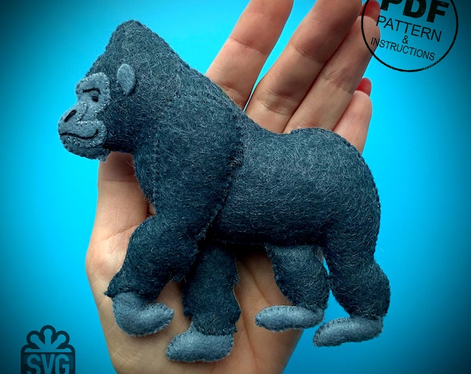 Gorilla Sewing Pattern PDF INSTANT DOWNLOAD - Etsy Canada