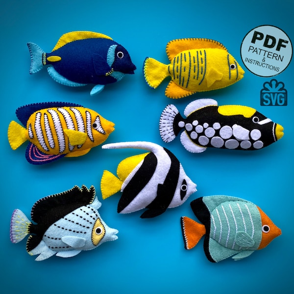 Felt Fish - Etsy