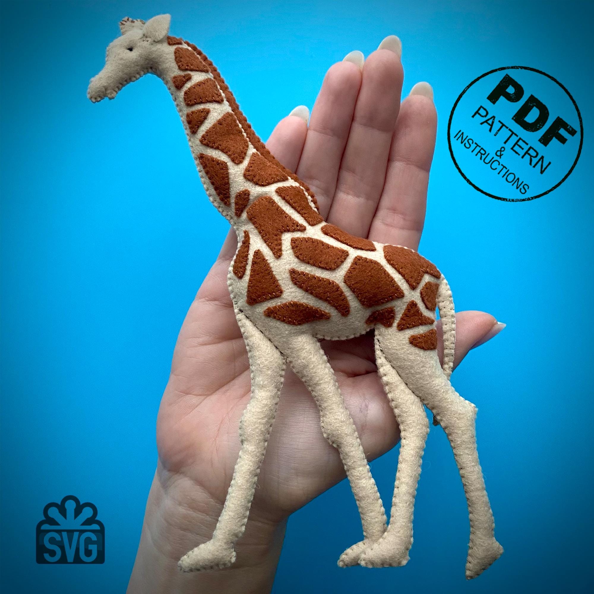 Felt Baby Mobile PDF Pattern. Safari Mobile. Jungle Mobile Sewing ...