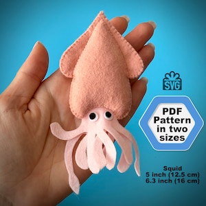 Felt Ocean Animals Sewing Pattern PDF and SVG. Hummerhead Shark Pattern ...