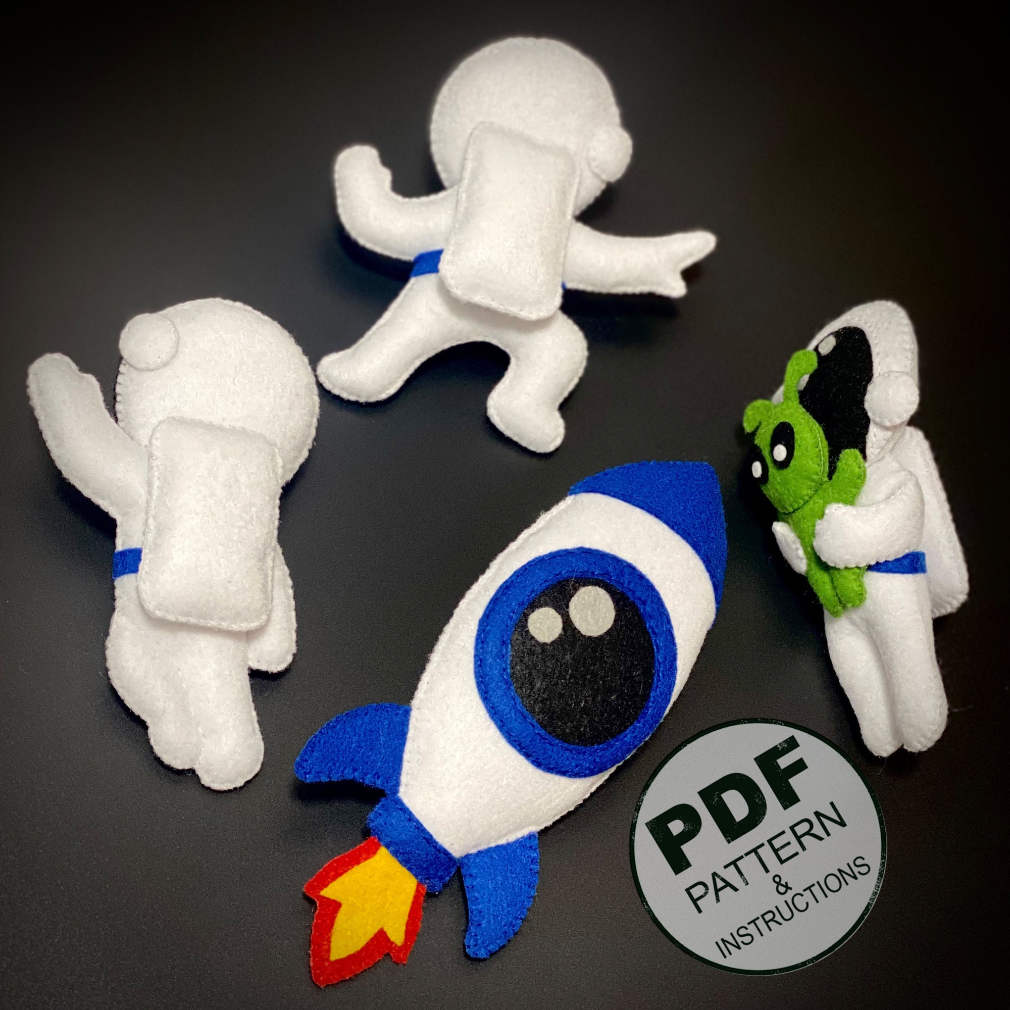 Astronauts and Rocket Sewing Pattern PDF. Space, Out of This World Step ...