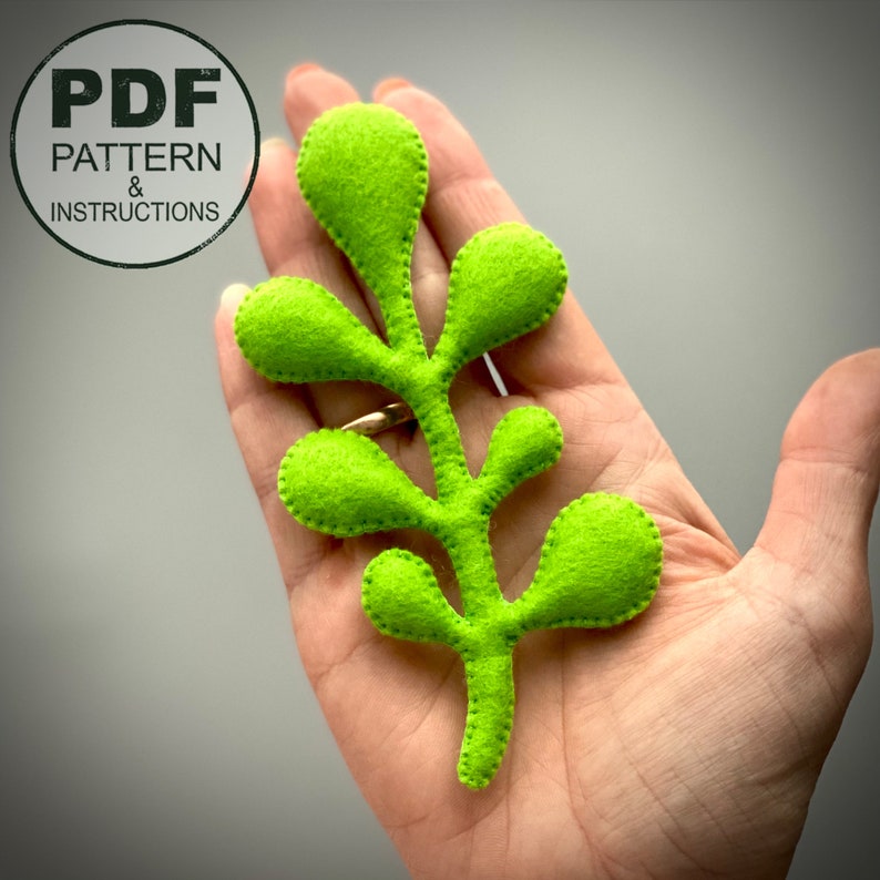 Seaweed Algae Sewing Pattern PDF. Ocean Easy Beginner Pattern. Felt ...