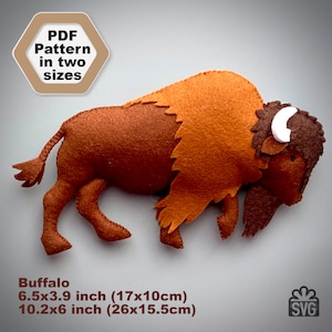 Felt Animals Sewing Pattern and SVG. Woodland Pattern. Yellowstone ...