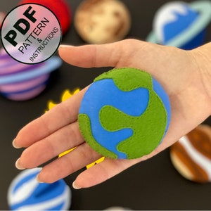 Planets Sewing Pattern PDF. Hanging Solar System Easy Pattern. Space ...