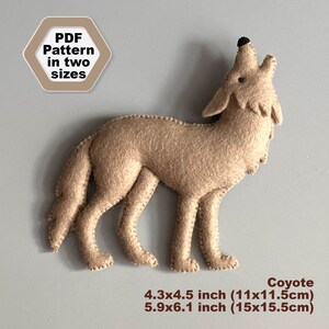 Felt Animals Sewing Pattern and SVG. Stuffed Animals Pattern SET. (fox ...