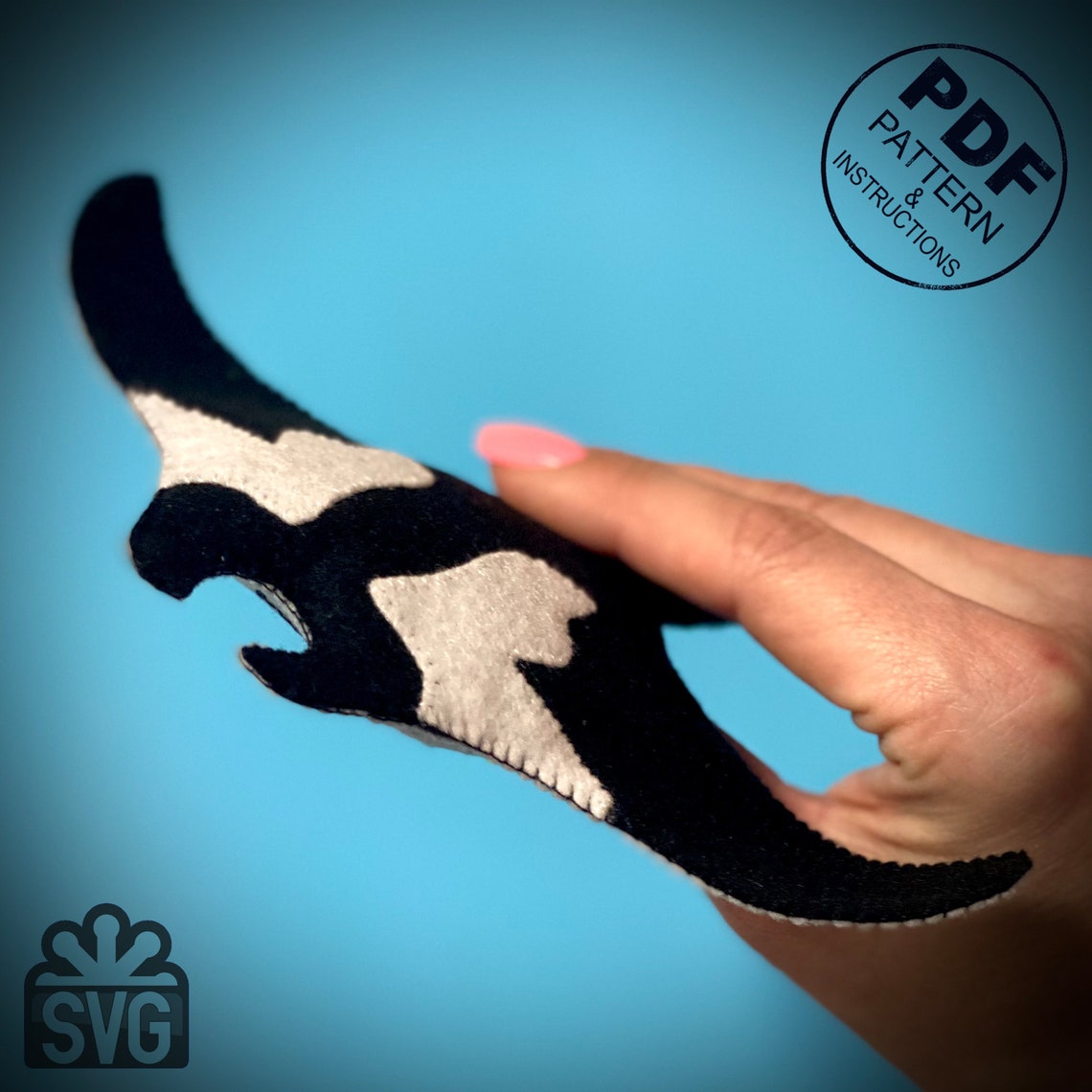 Manta Ray Sewing Pattern PDF and SVG. Felt Ocean Animals Pattern ...