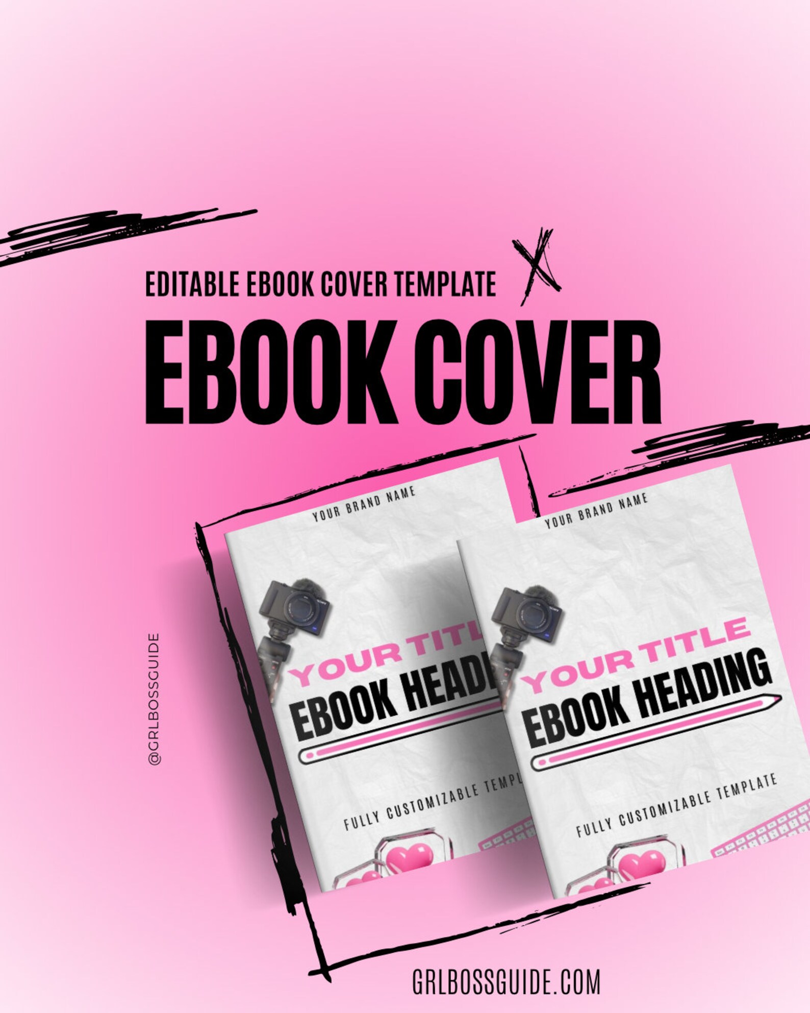 PLR Ebook Cover | Ebook Promotional Flyer Template, Canva Ebook Flyer ...