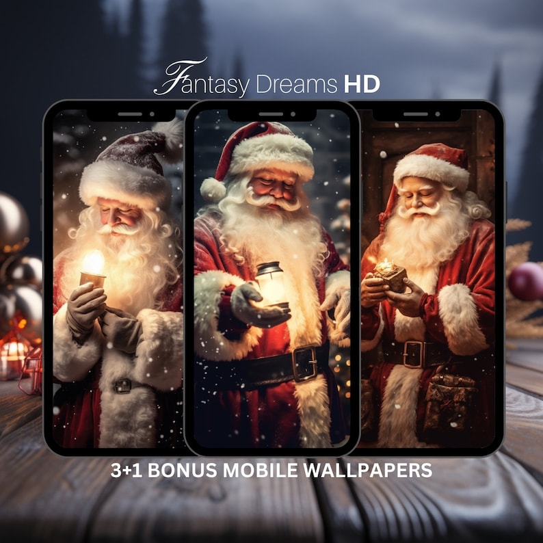 Christmas Mobile Wallpapers Collection | Santa Claus Screen Lock iPhone ...