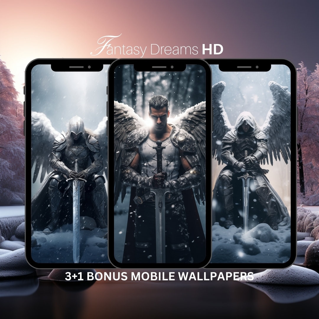 Angels Mobile Wallpapers | Angelic Winter Bliss Bundle | Archangels ...