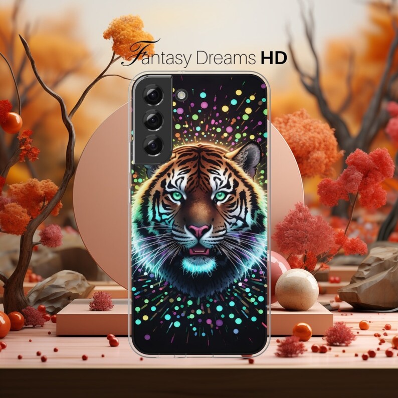 Fantasy Tiger Case for Samsung Galaxy Phone Stylish Protection Vibrant ...