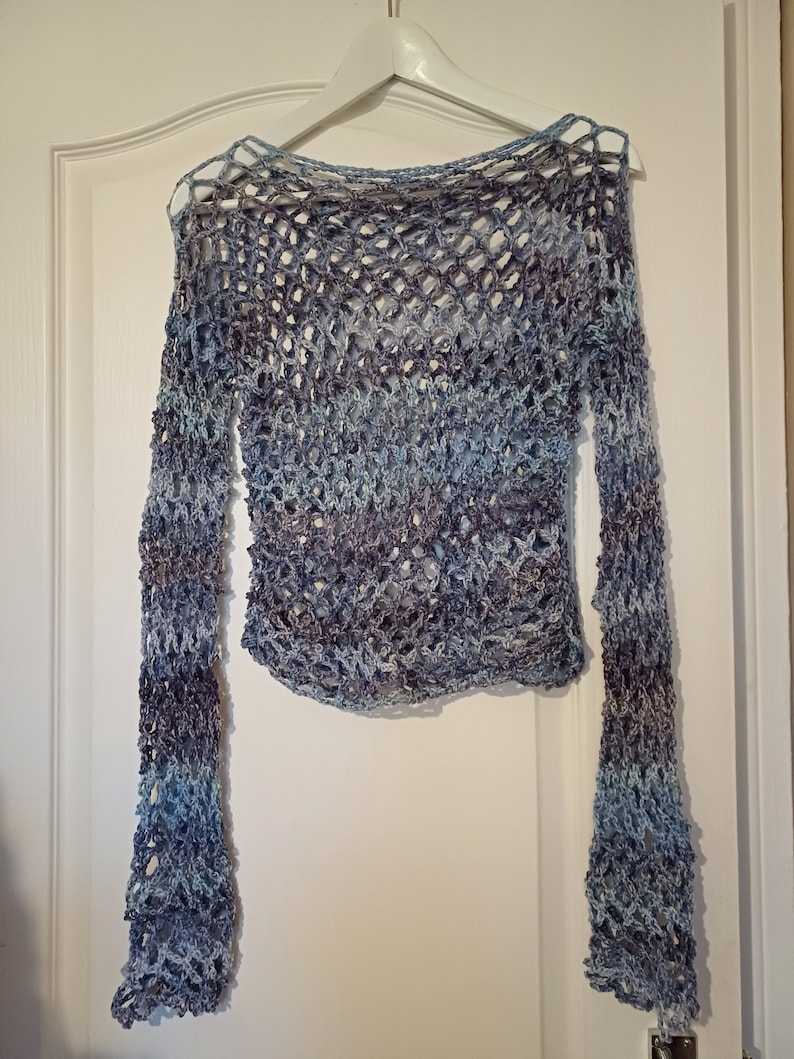 Crochet Mesh Jumper - Etsy