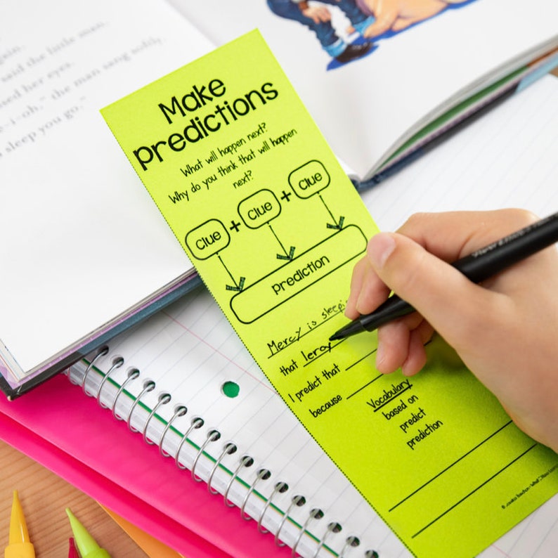 Reading Comprehension Bookmarks - Questions & Sentence Frames Skills ...