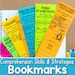 Reading Comprehension Bookmarks - Questions & Sentence Frames Skills ...