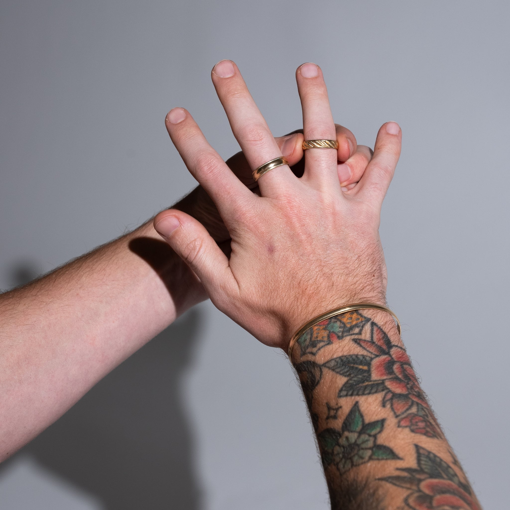 14k GF Wide Band, Chunky Gold Ring, Milgrain Band Ring by Quinney ...