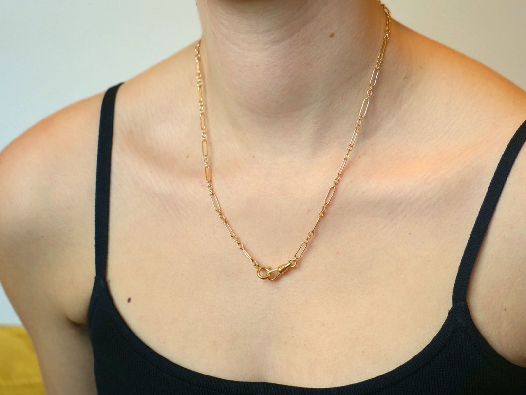 Bold Albert Watch Chain, Pocket Watch Chain, Vintage Gold Chain, Dog ...