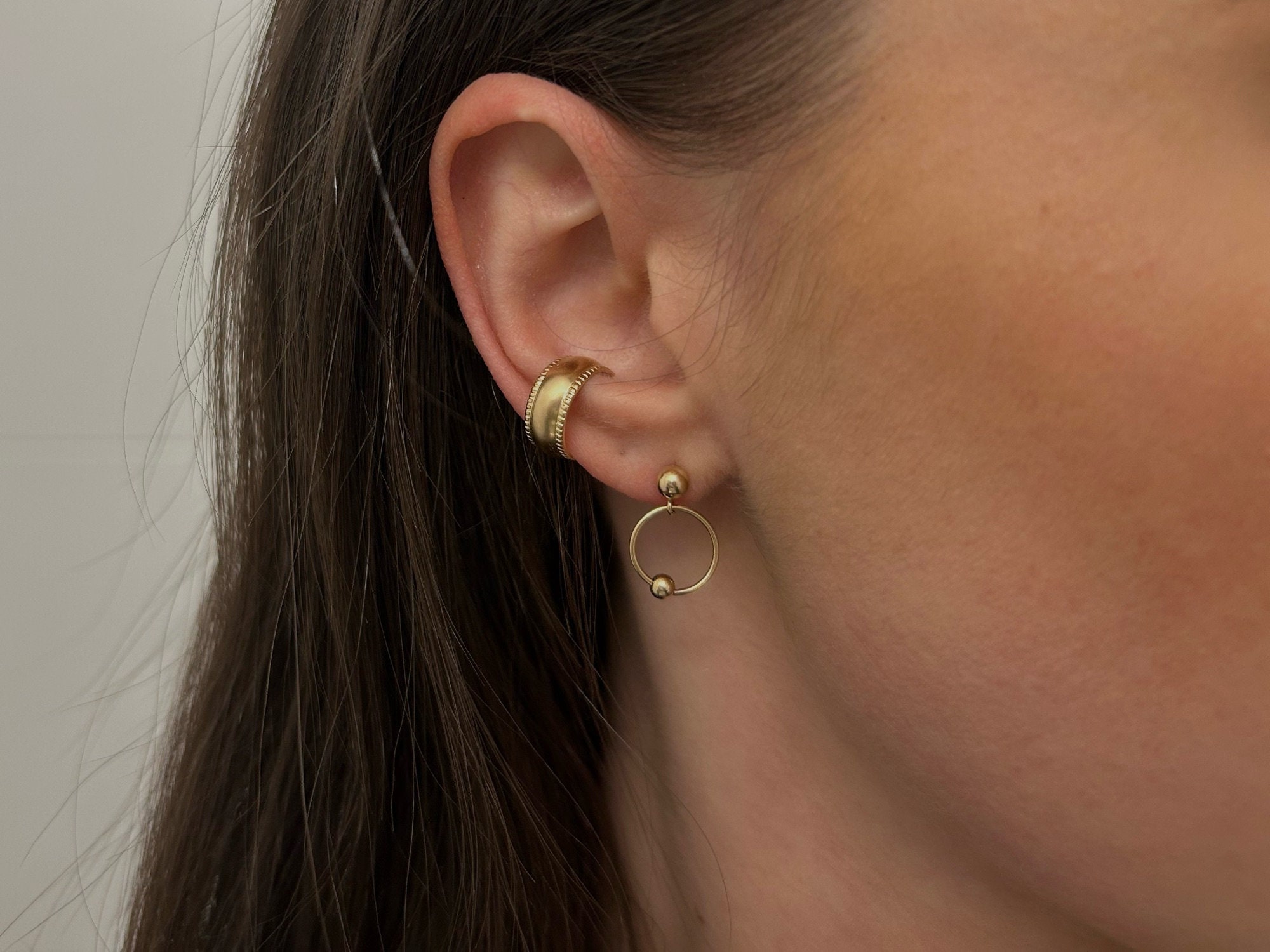 Conch Earring, Ear Cuff 14k Gold Filled, Adjustable Ear Cuff, Non Pierced Earring, Fake Conch ...