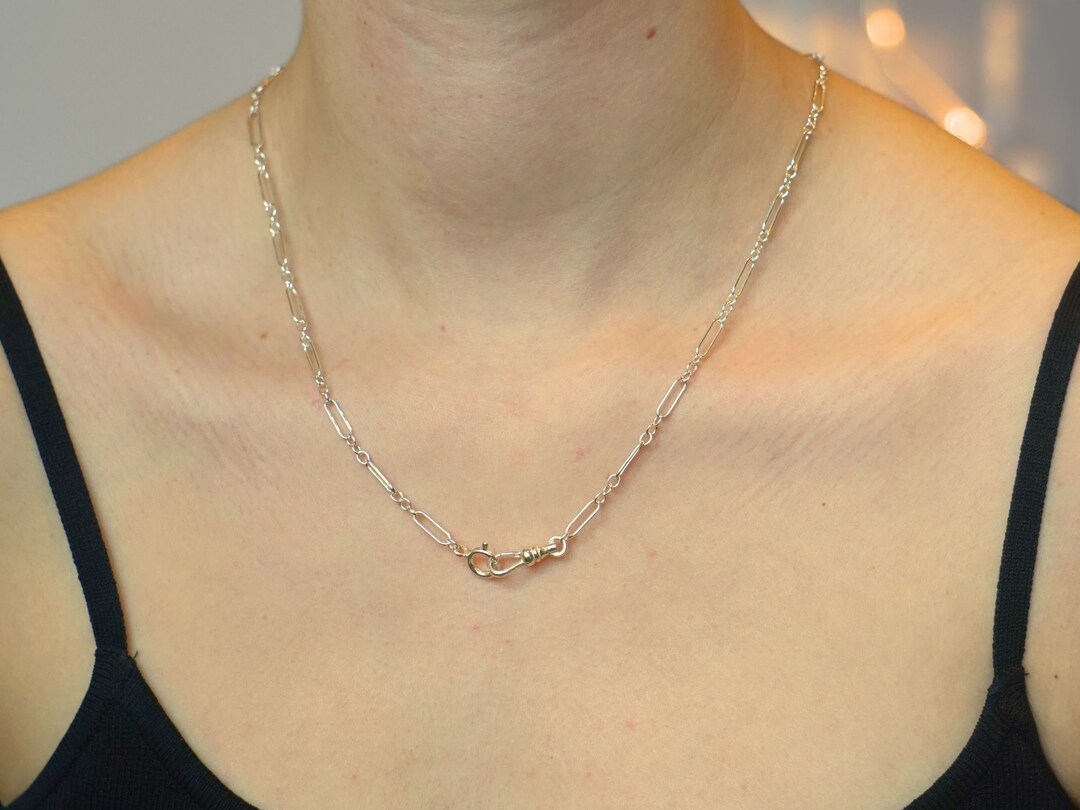 Silver Watch Chain Albert, Gold Pocket Watch Chain, Chunky Vintage Gold ...