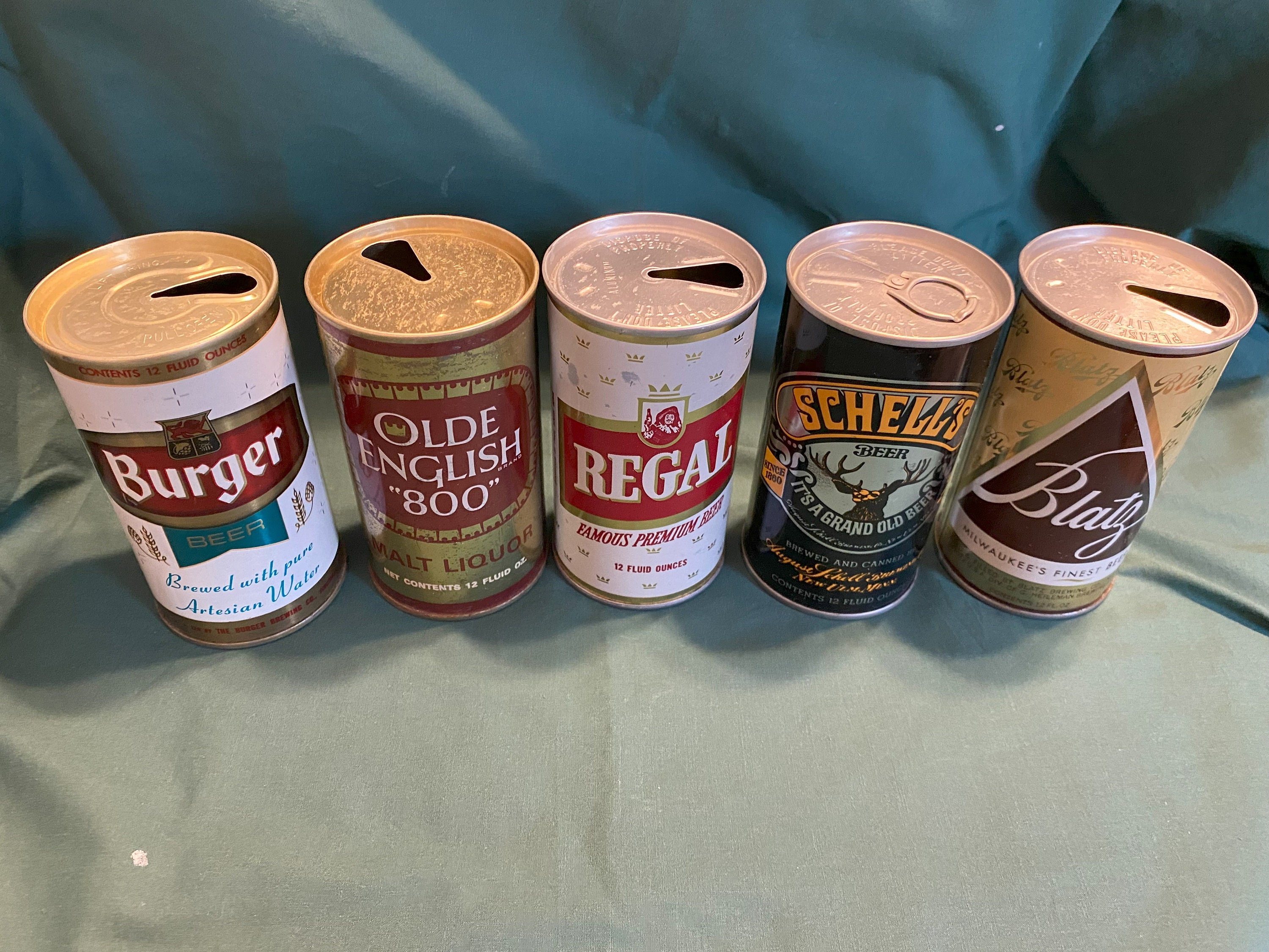 Vintage 1970s Assorted Beers. Five Cans. - Etsy