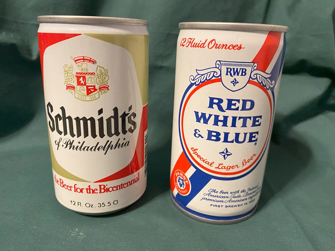 Vintage 1970s Beer Can Variety. Two Great Patriotic Cans. - Etsy