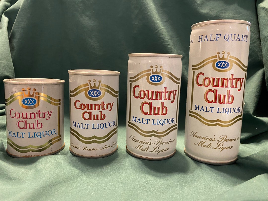 Country Club Malt Liquor Cans. 8 Oz., 12 Oz., and 16 Oz. Cans. - Etsy