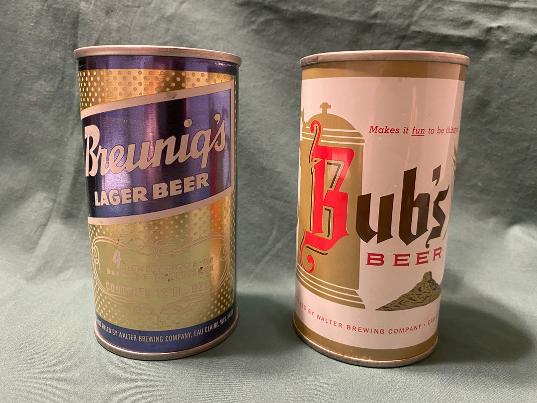Vintage 1970s Beer Cans From Walter Brewing Co. of Eau Claire Wisconsin ...