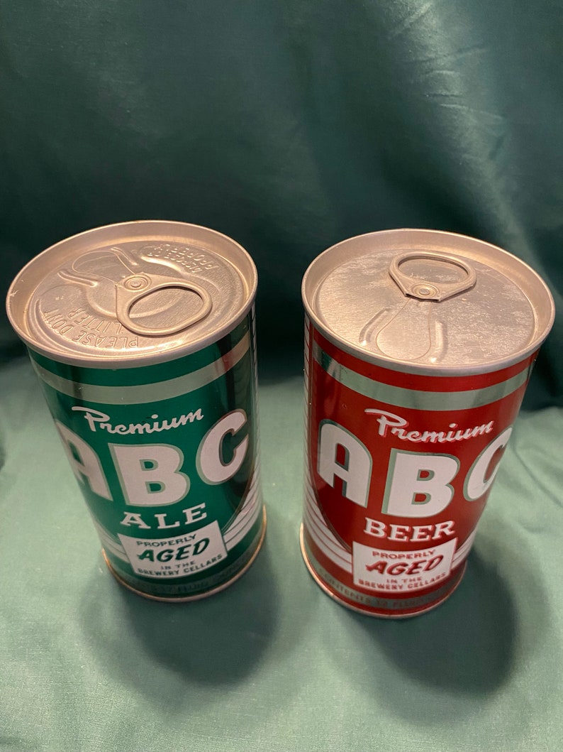 ABC Premium Ale and Beer, 12 Oz Cans, Bottom Opened - Etsy