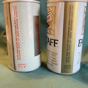 Vintage 1970s Beer Cans From Falstaff Brewing Corp. Two Cans. - Etsy