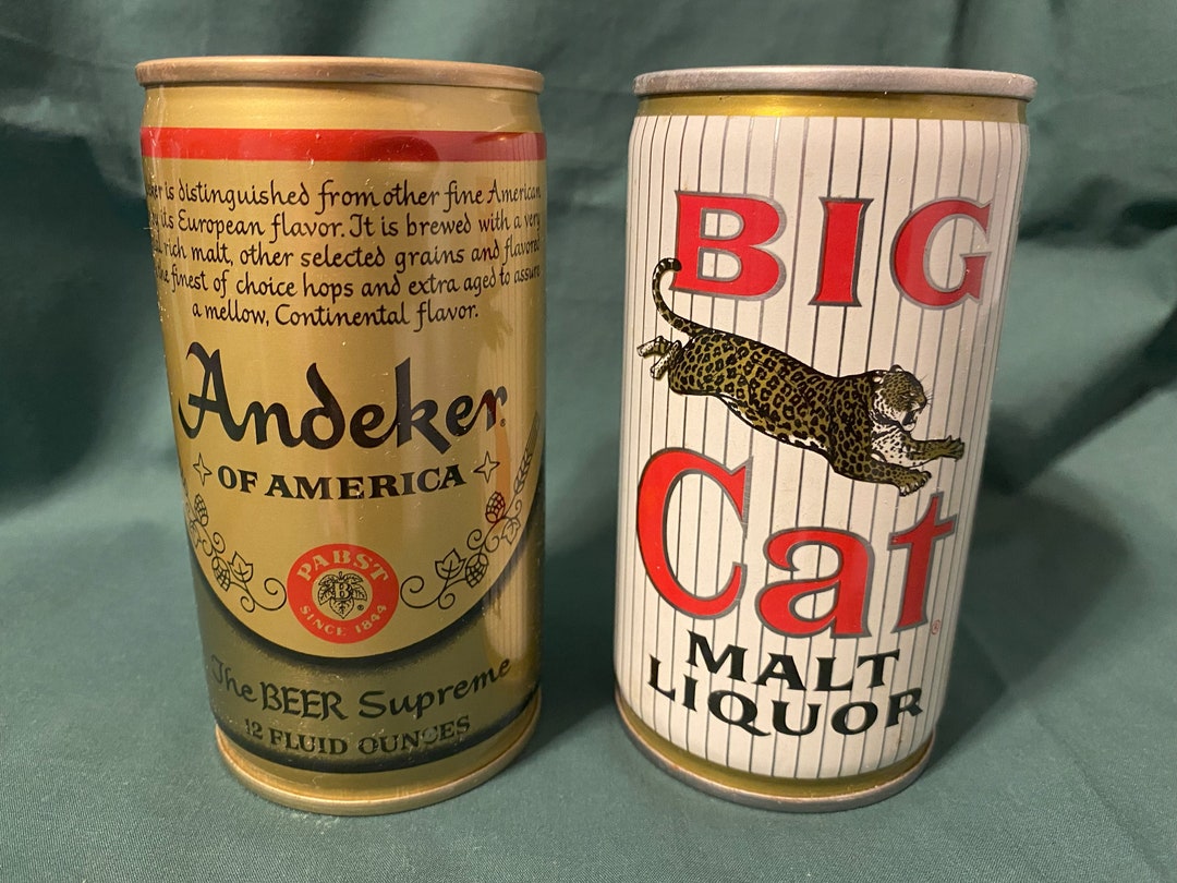 Vintage 1970s Beer Cans From Pabst Brewing Company. Two Excellent Cans ...