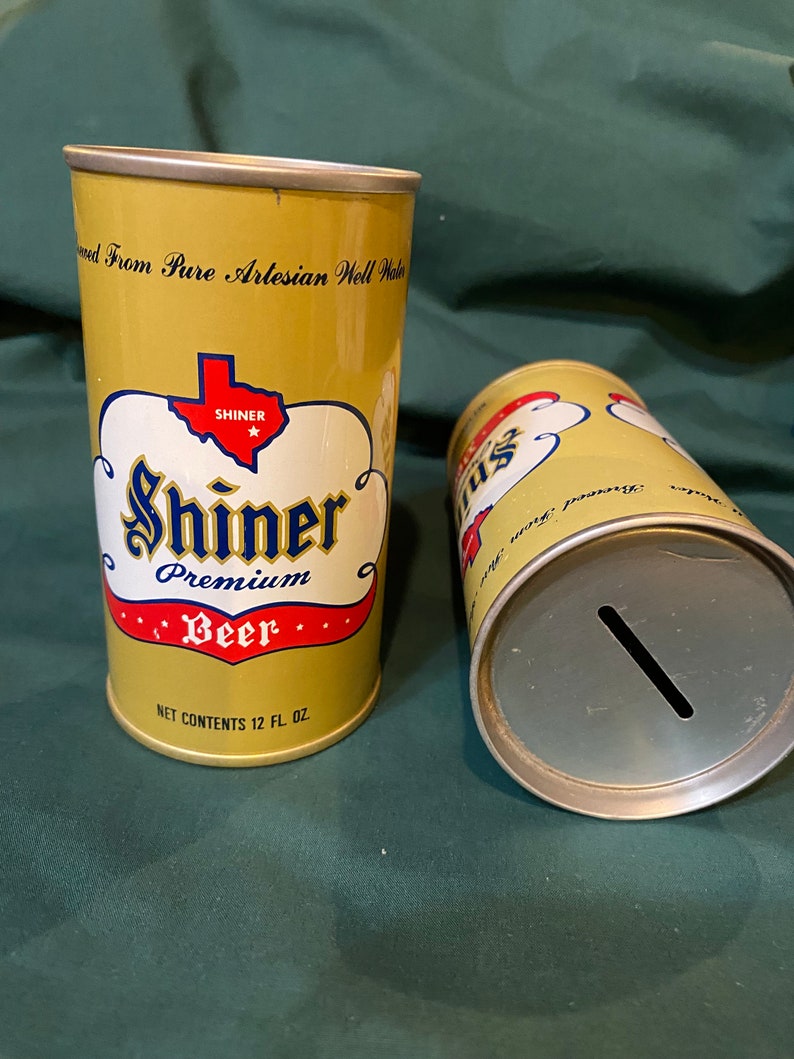 Shiner Collectible Beer Can Bank - Etsy