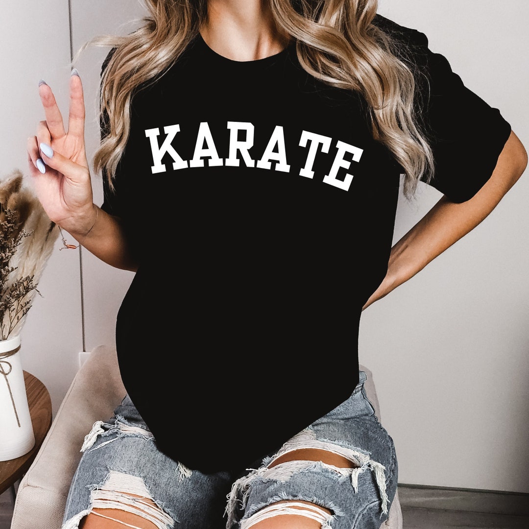Woman Karate T-shirt, Matching Karate Team Shirts, Karate Gift for Her ...